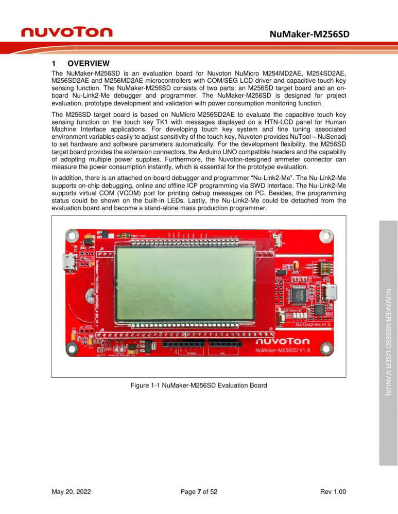 NuMaker-M256SD technical document page 7