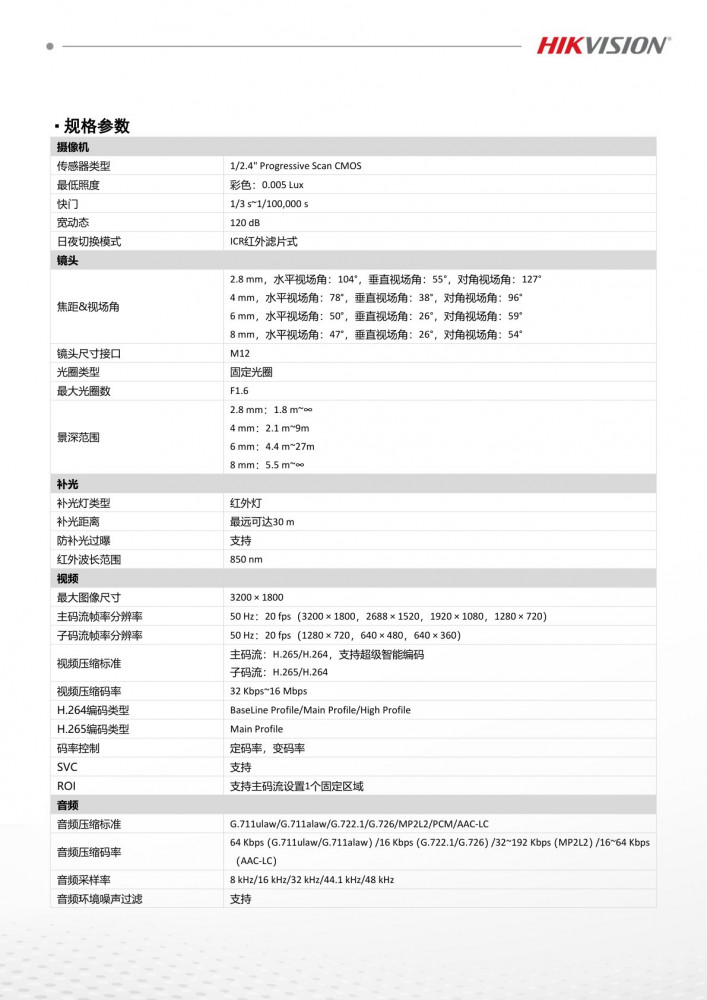 DS-2CD3T66DWDV3-I3 document page 2