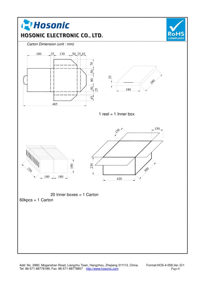 HOSONIC E2SB38E0X000HE specification page 8