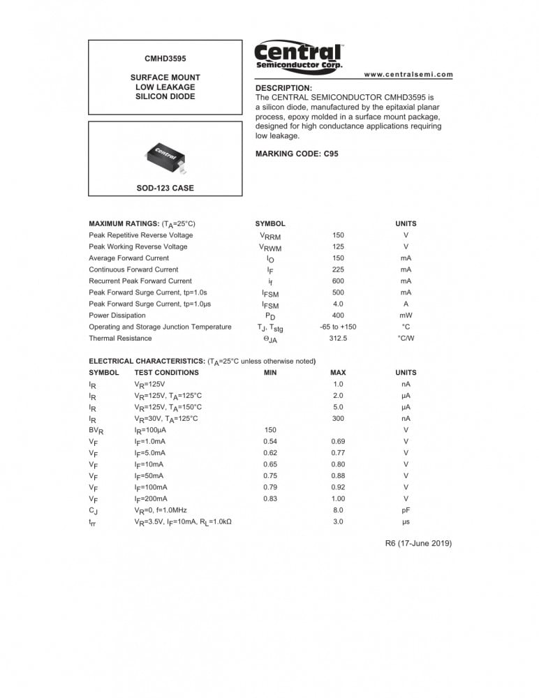 CMHD3595 technical document page 1