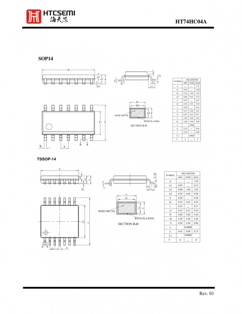 HT74HC04 datasheet page 5