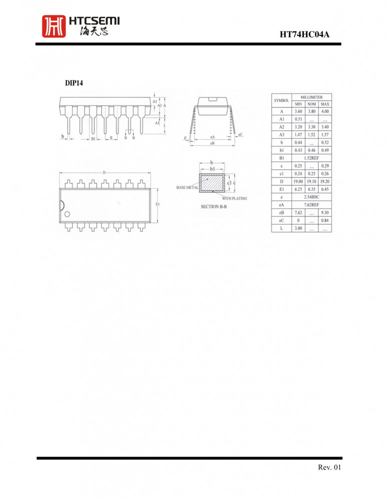 HT74HC04 datasheet page 6