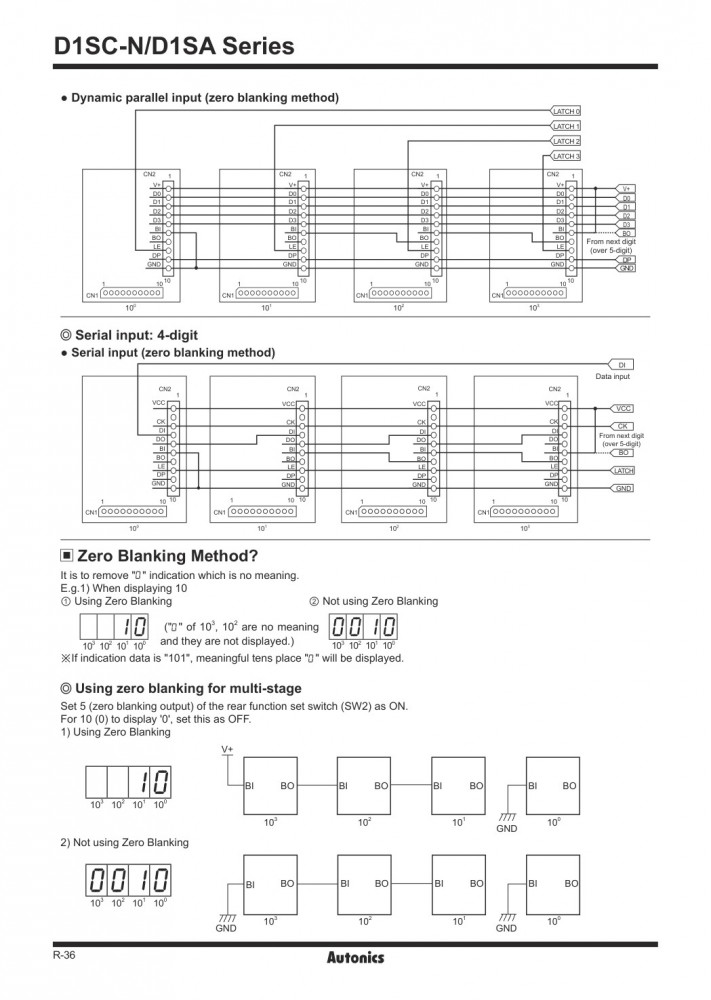 D1SC/D1SA Series document page 7