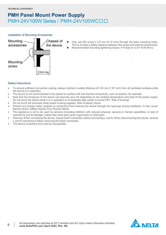 PMH datasheet page 9