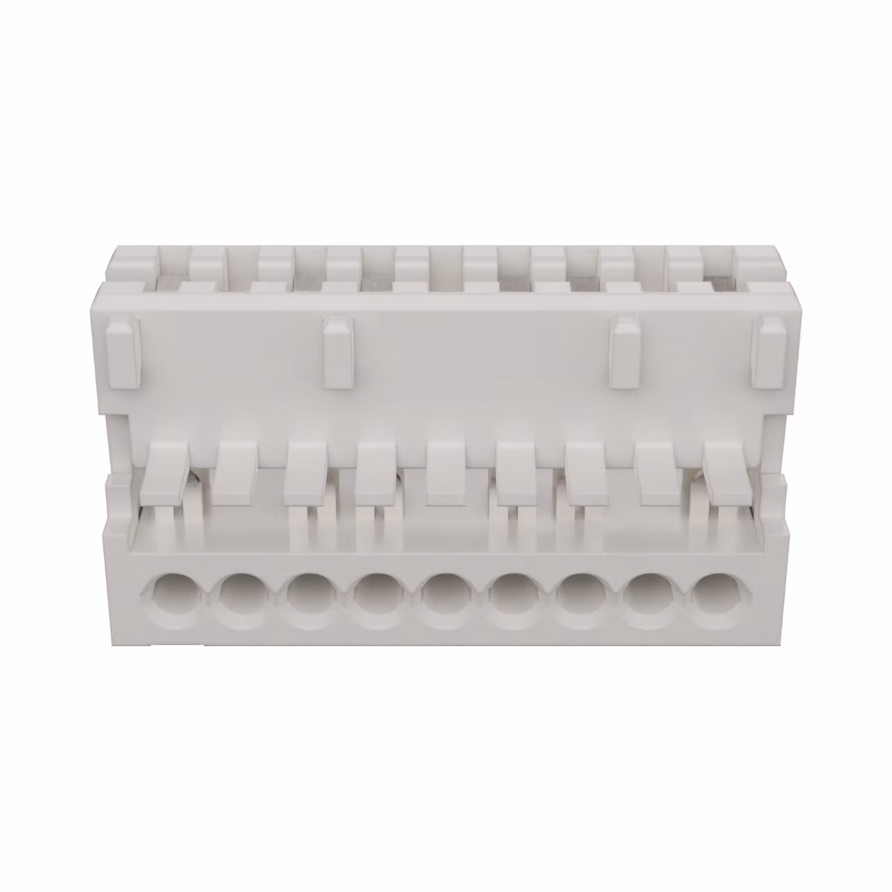 Appli-Mate RAST 2.5 IDT Housing, 2.50mm Pitch, Direct/Indirect, Female, 9 Circuits, Position Keys B, C, E, F, G and I Removed, Voided Circuits 2, 5 and 8, Green Color Stripe for sale