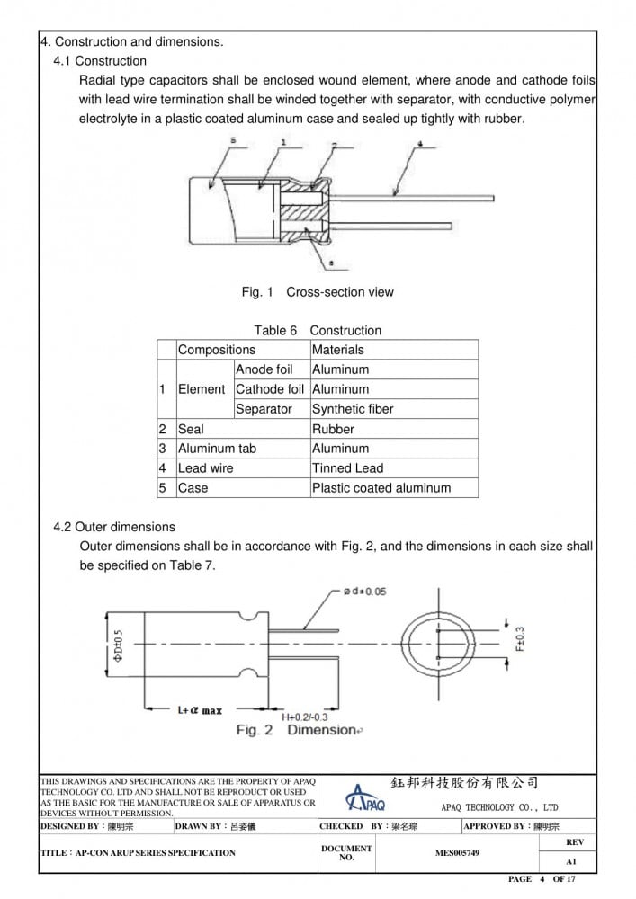 APAQ 250ARUP471M06A4P26 document page 4