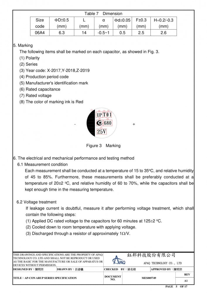 APAQ 250ARUP471M06A4P26 document page 5