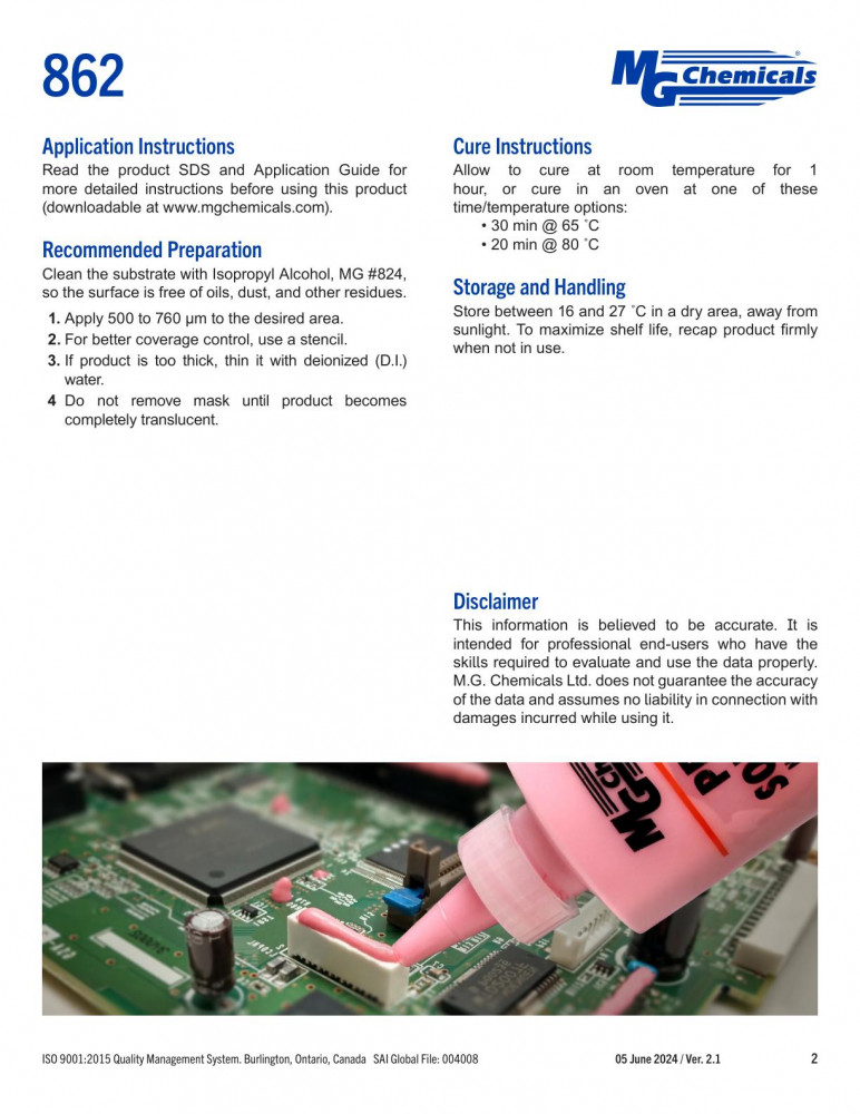 862-250ML product document, page 2