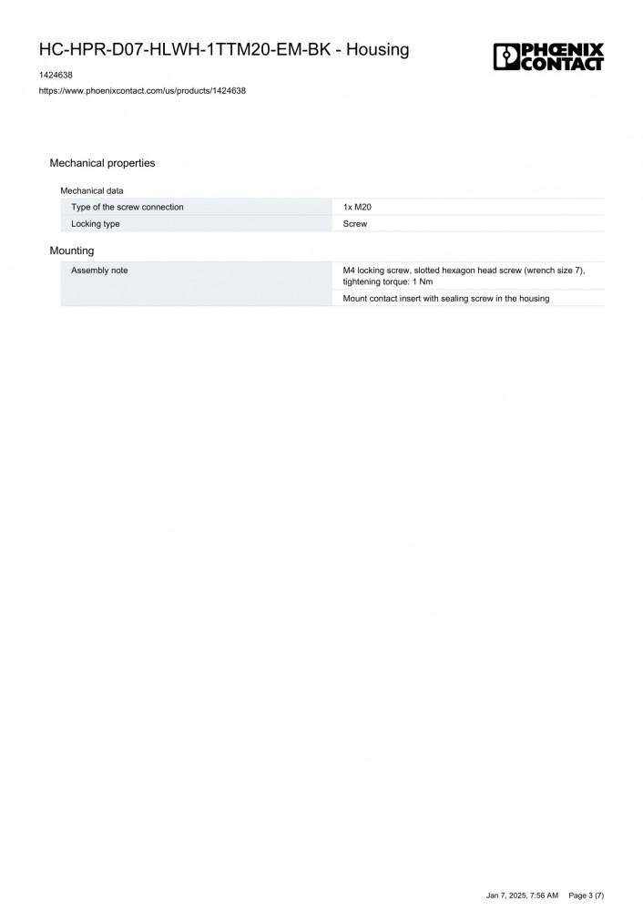 Phoenix Contact 1424638 datasheet page 3