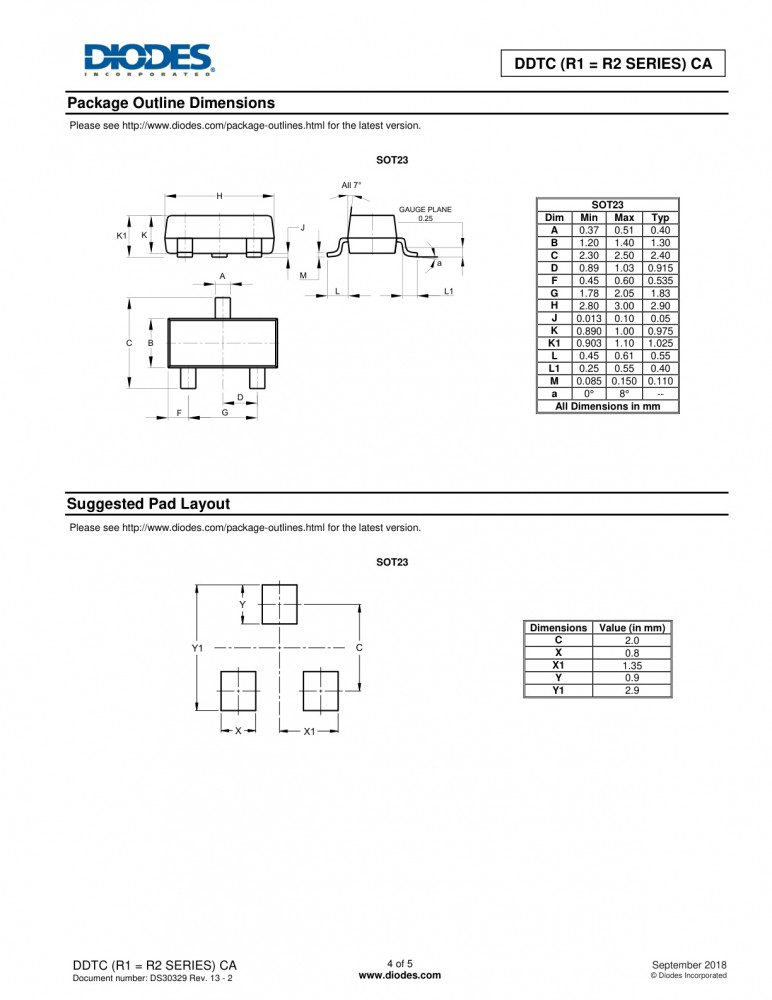 DDTC143ECA-7-F datasheet page 4