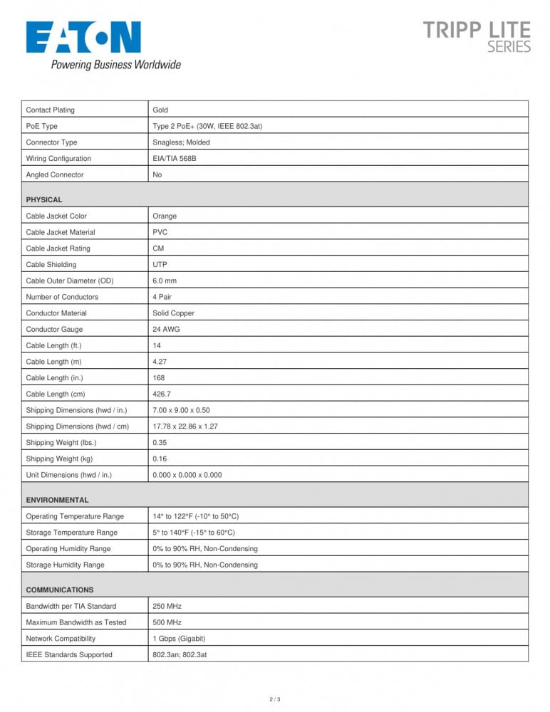 EATON N201-014-OR technical document page 2