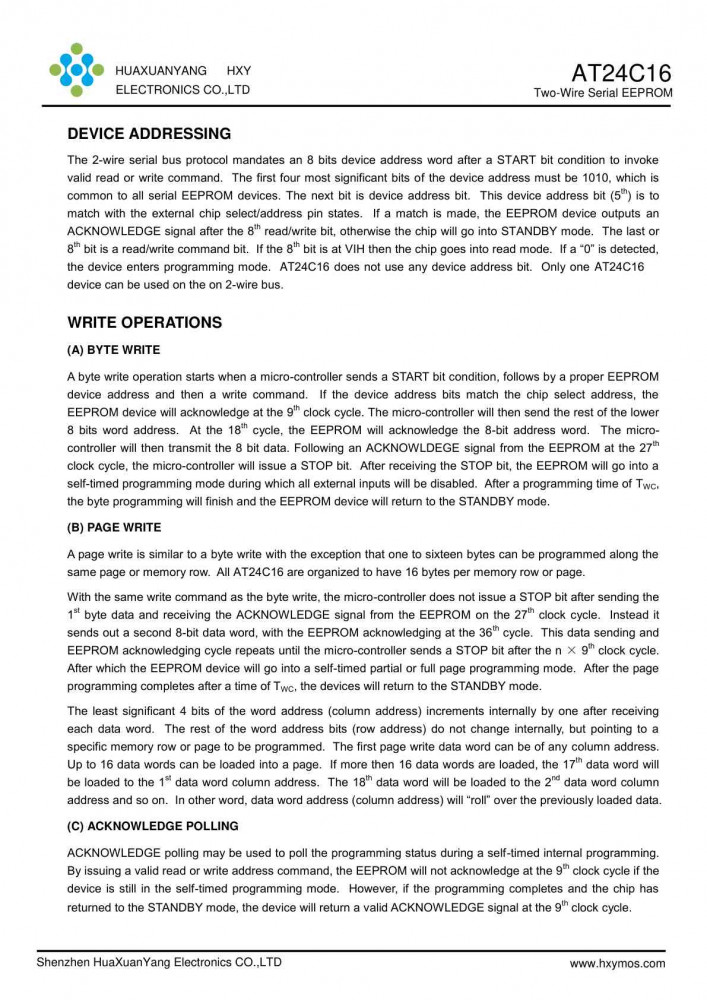 AT24C16 datasheet page 6
