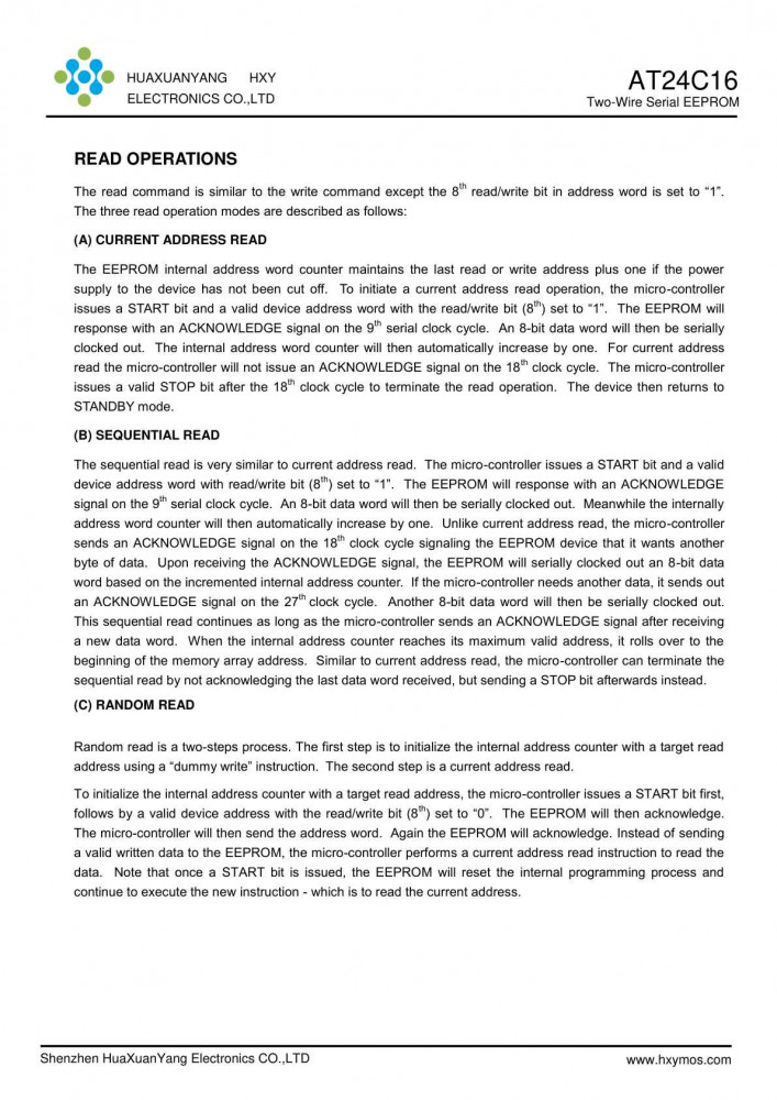 AT24C16 datasheet page 7