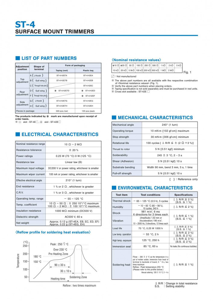 Nidec ST-4E datasheet page 2
