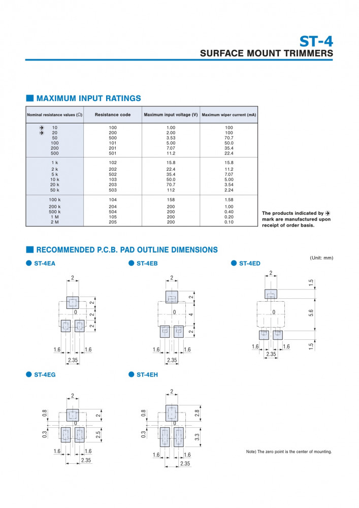 Nidec ST-4E datasheet page 3