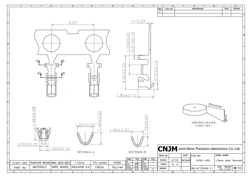 CNJMA1501WV-S-7P technical drawing page 2