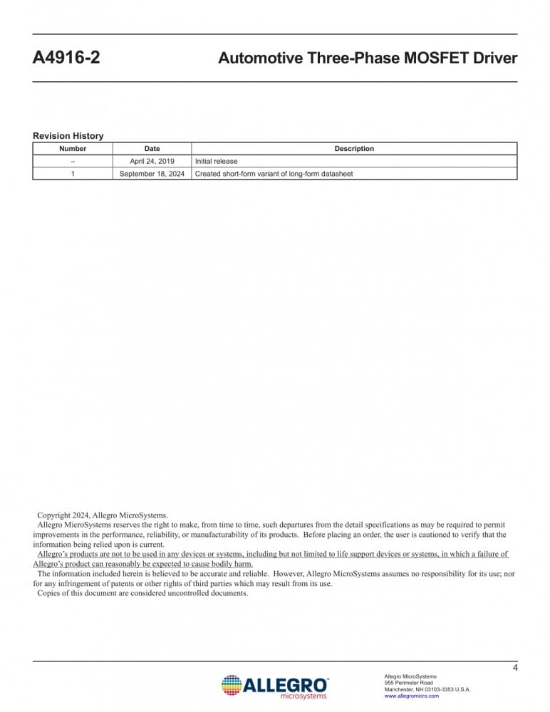 A4916 technical document page 4