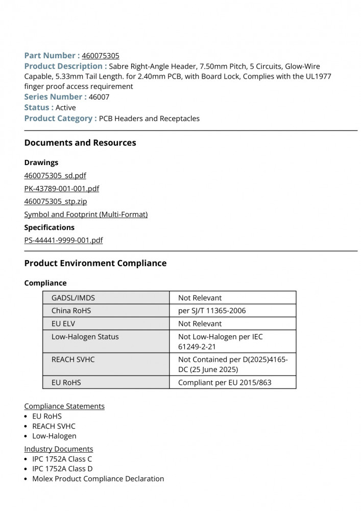 460075305 technical document page 1