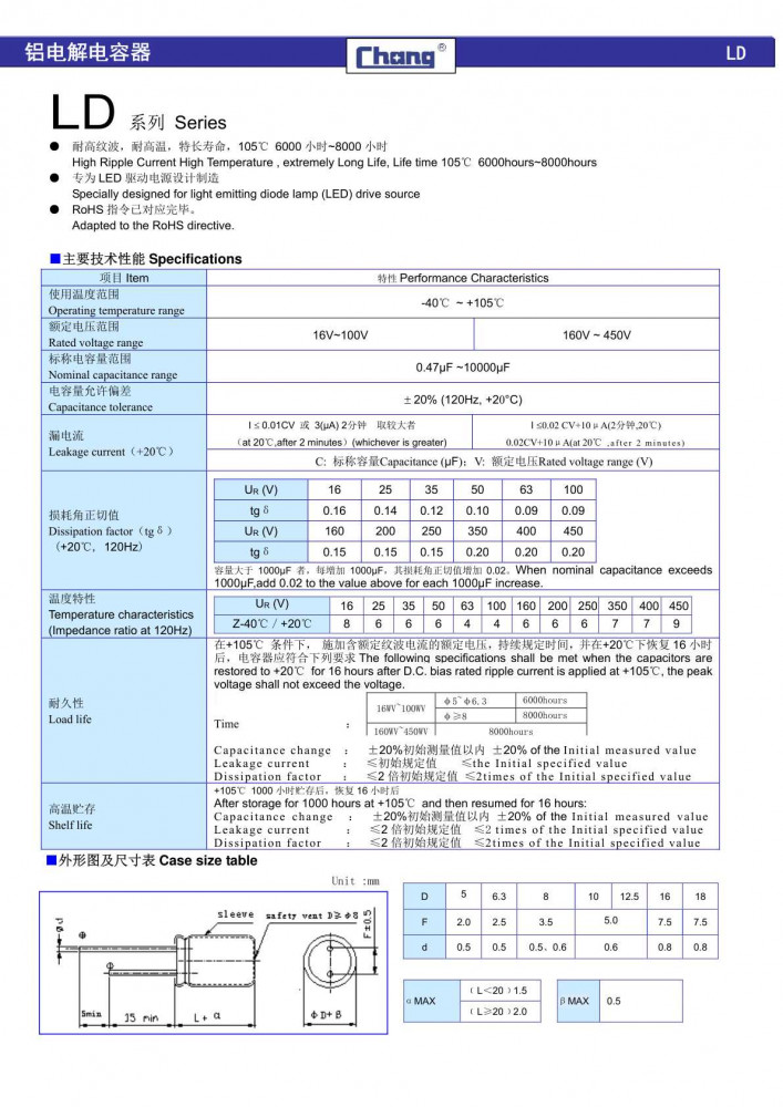 LD1C152MG200A00CV0 technical document page 1