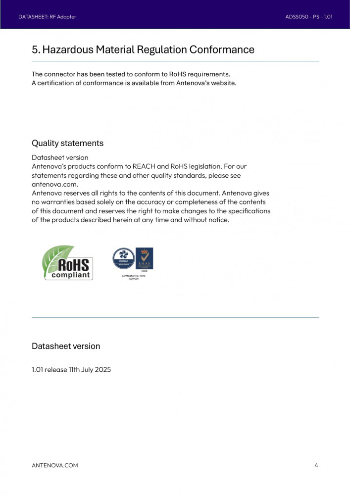 ADSS050 datasheet page 4
