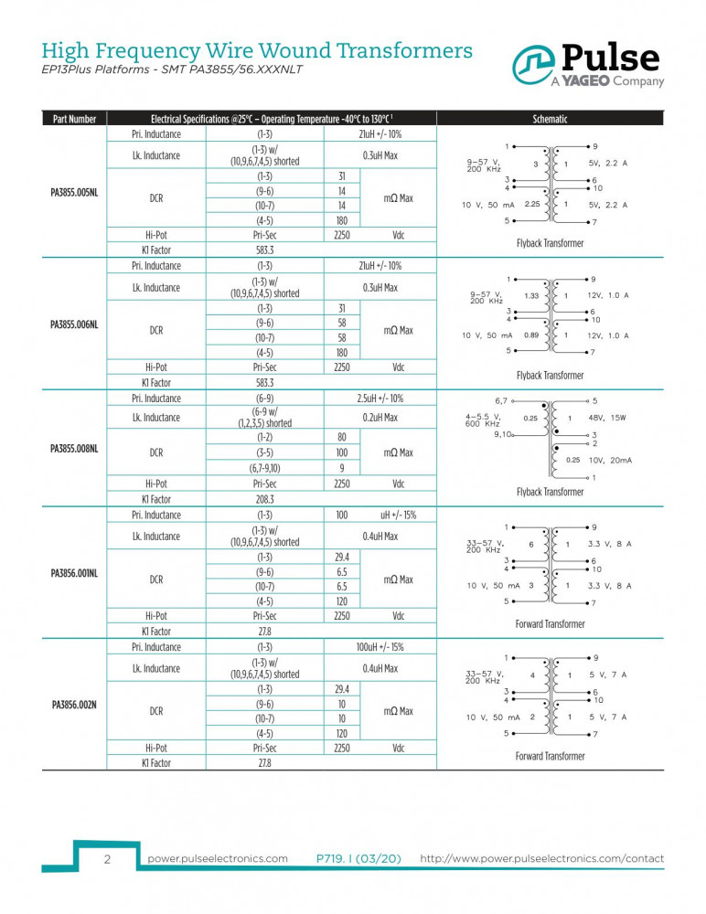 PA3855/PA3856 datasheet page 2