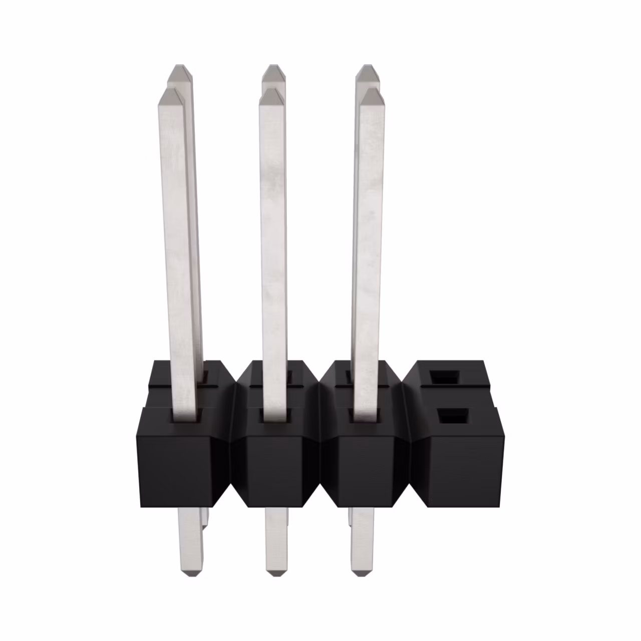C-Grid Header, 2.54mm Pitch, Through Hole, Dual Row, Vertical, 8 Circuits, Circuits 7 and 8 Voided, 2.54µm Tin (Sn) Plating, Tube Packaging, Lead-Free for sale