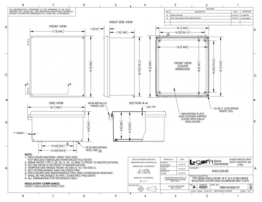 NBN181608-KIT technical document page