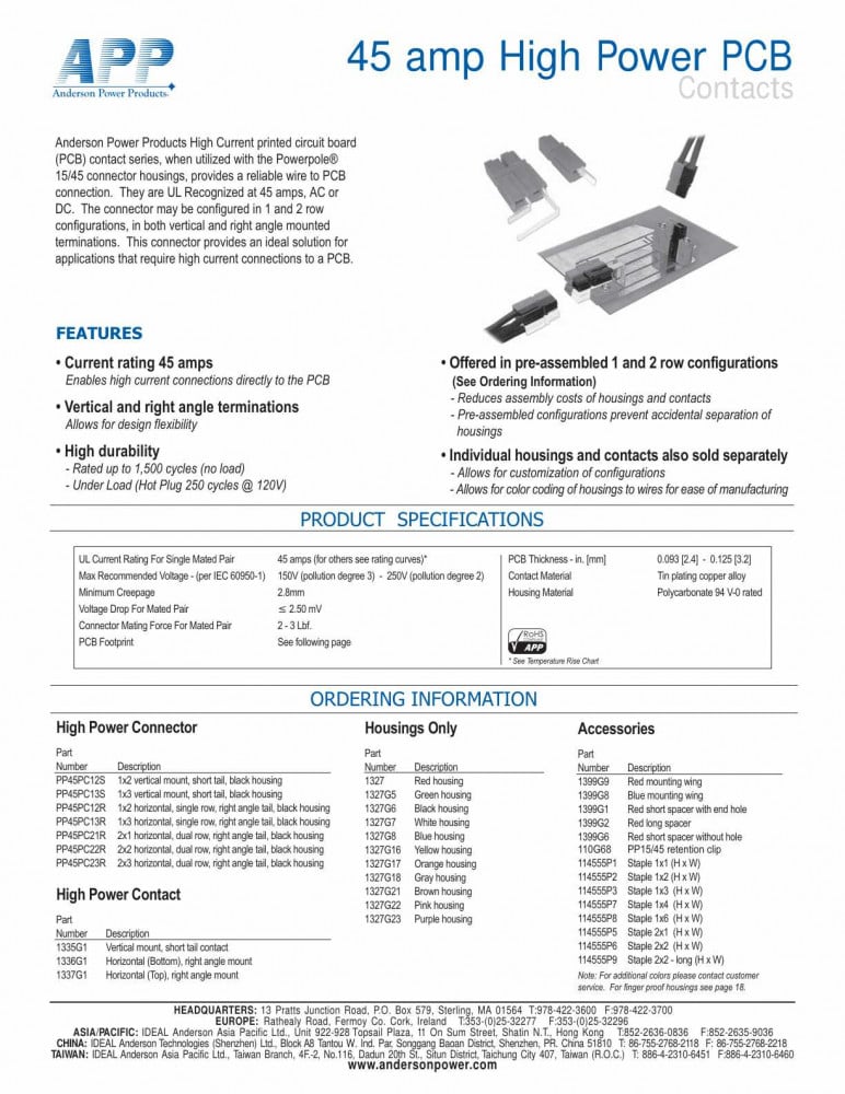 Anderson Power PCB contact document page 3