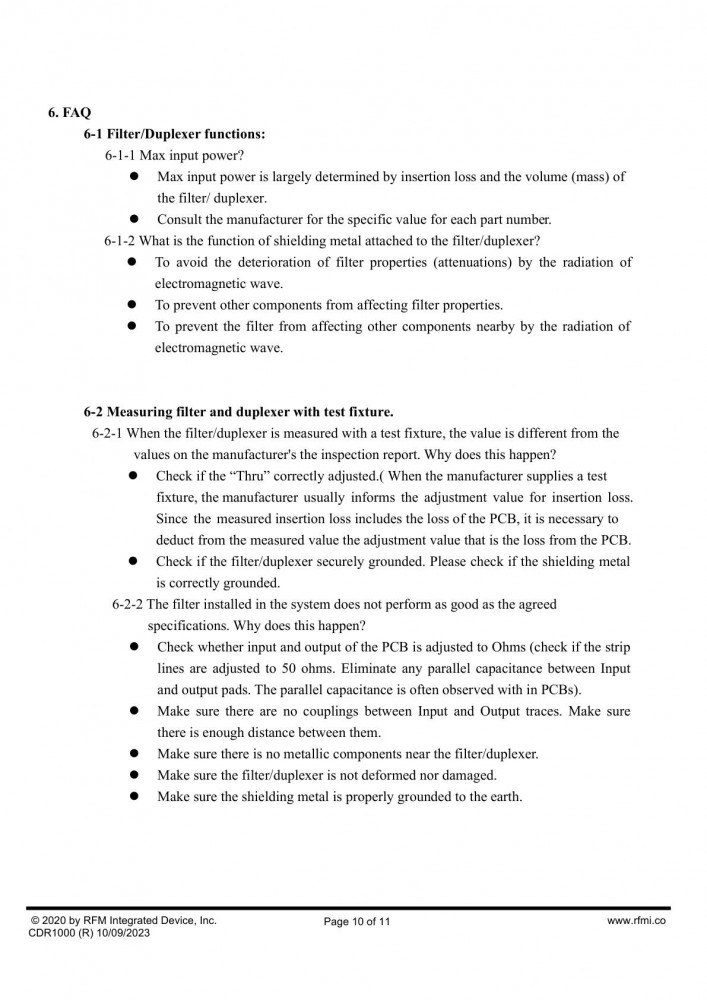 CDR1000 technical document page 10