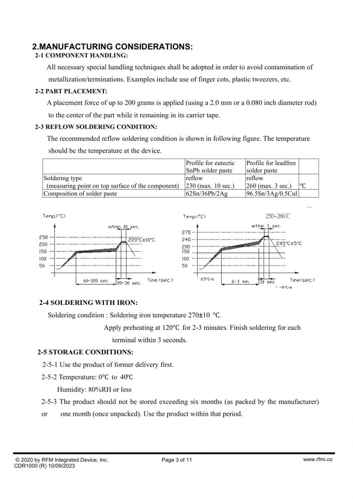 CDR1000 technical document page 3