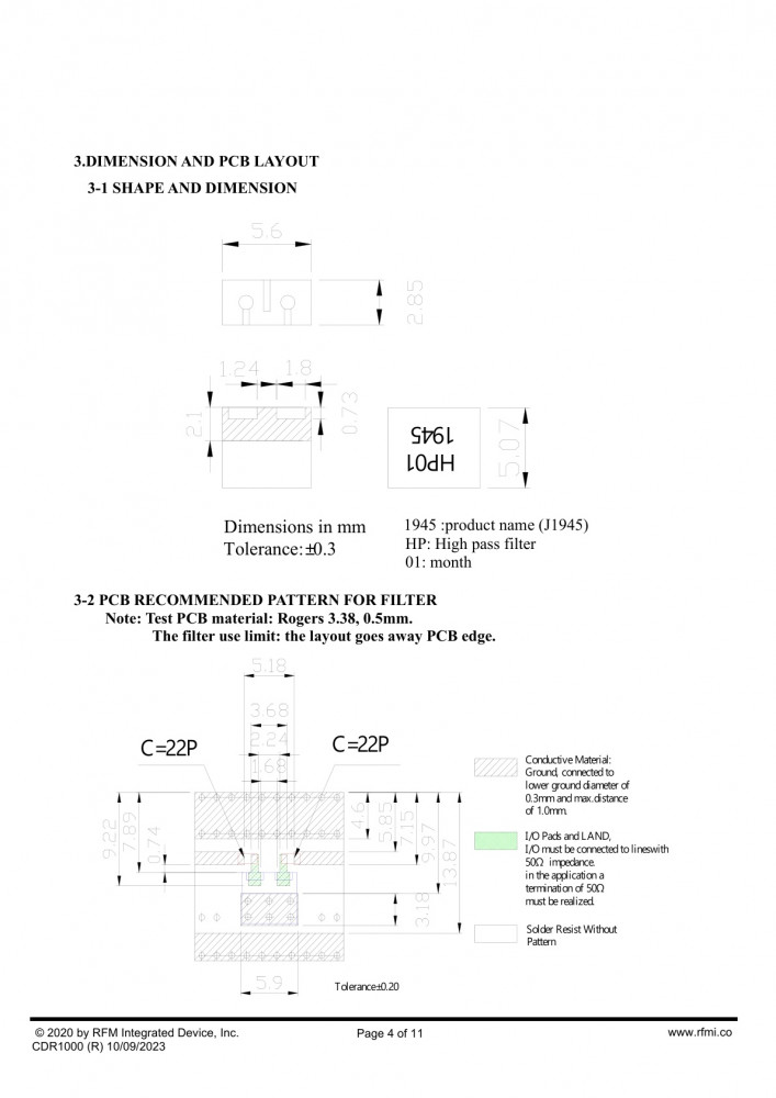 CDR1000 technical document page 4
