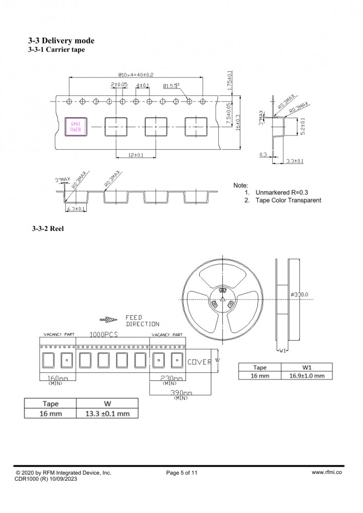 CDR1000 technical document page 5