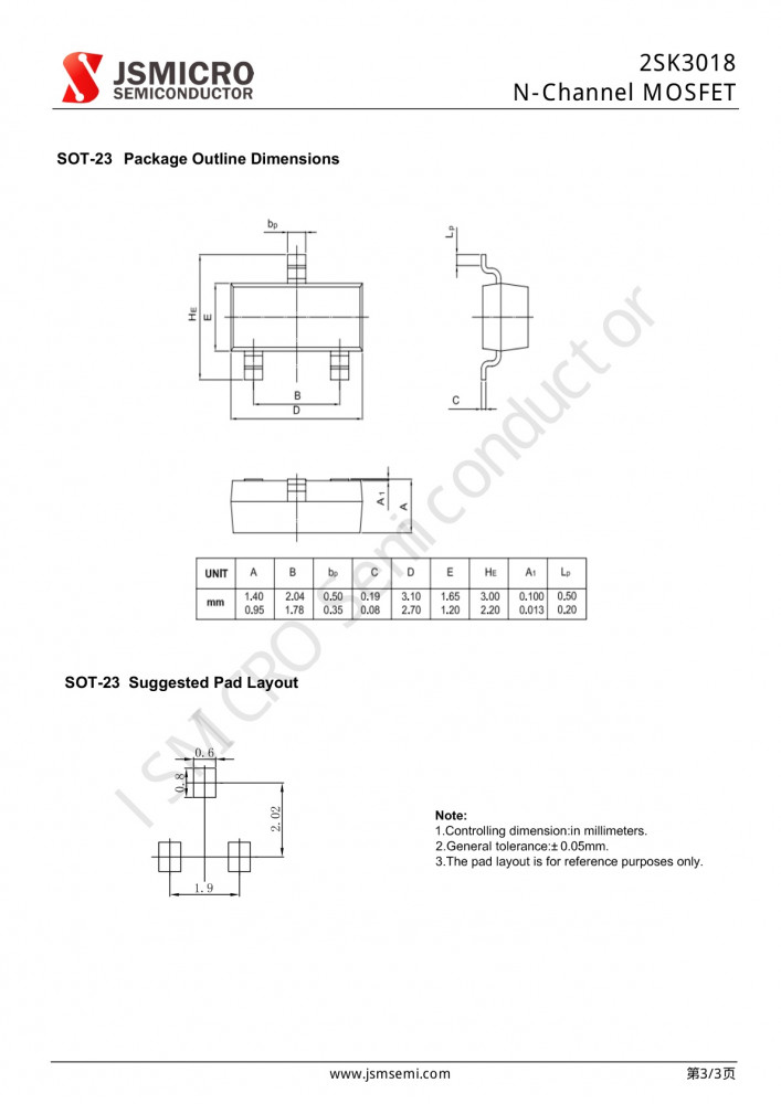 2SK3018 datasheet page 3