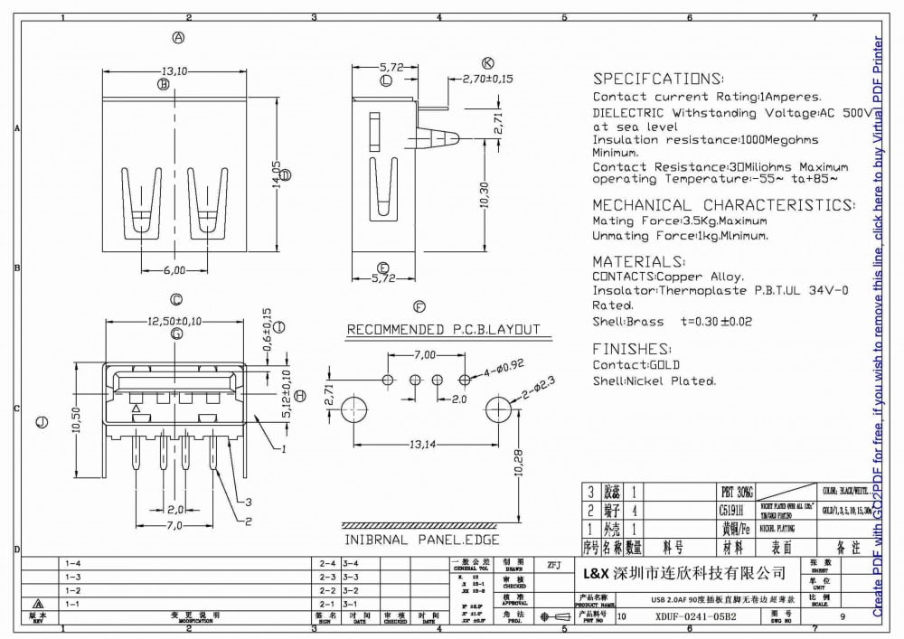 XDUF-0241-05B2 technical document preview