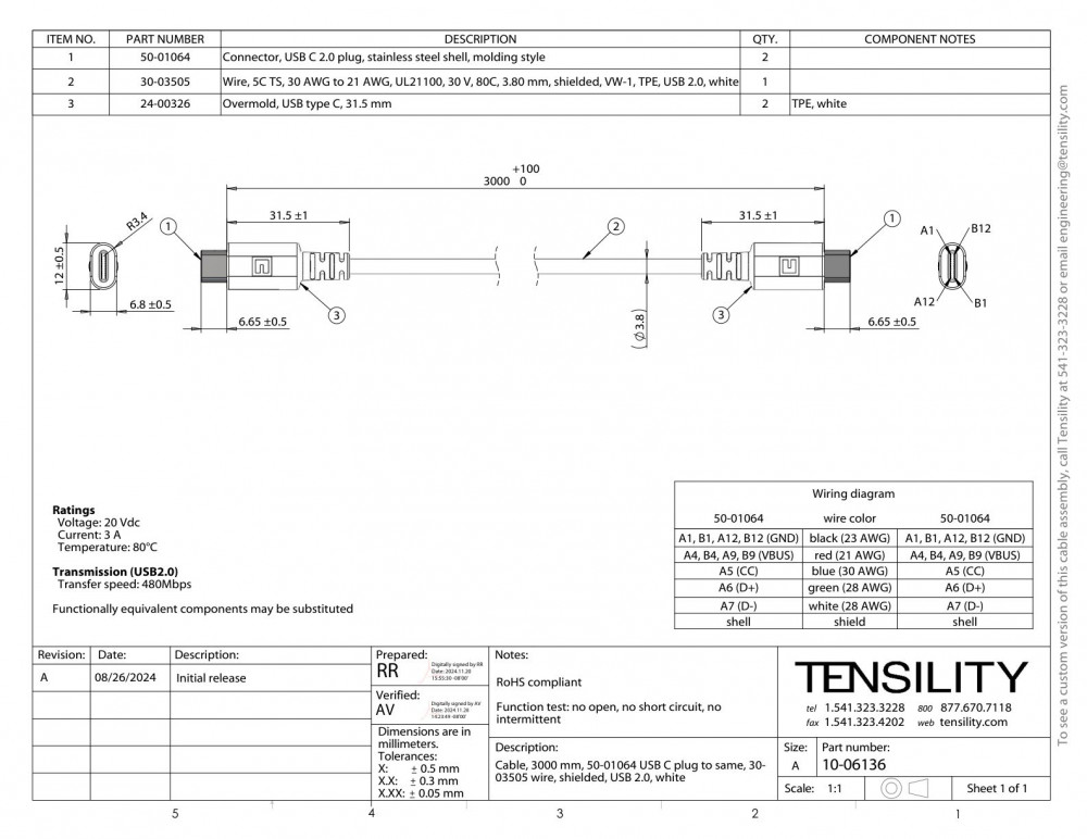 Tensility International 10-06136 assembly drawing preview