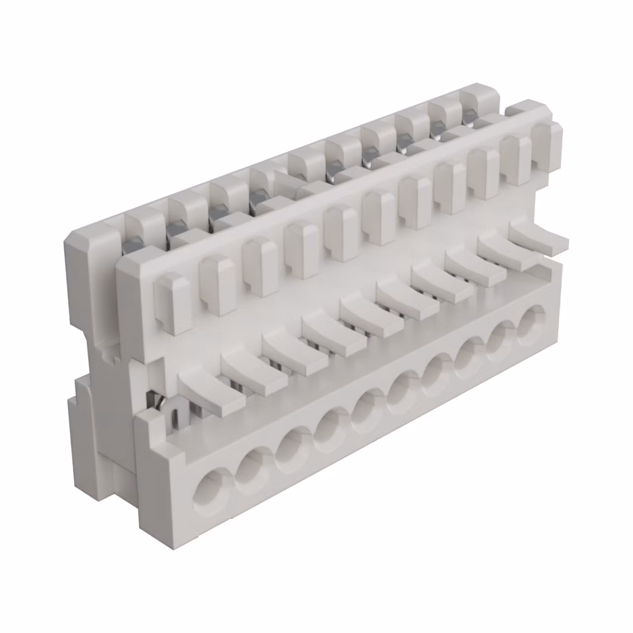 Appli-Mate RAST 2.5 IDT Housing, 2.50mm Pitch, Direct/Indirect, Female, 10 Circuits, All Position Keys, Polarizing Rib Between Circuits 4 and 5 for sale