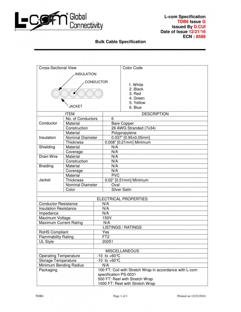 TDB6-100 technical document preview