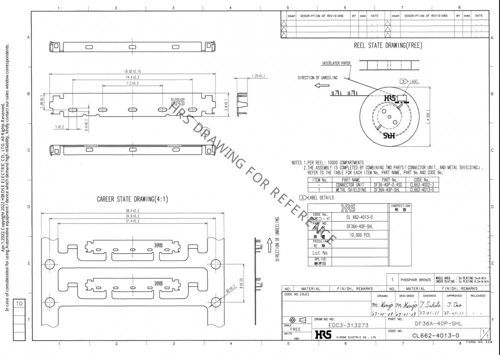 DF36A-40P-SHL technical document preview