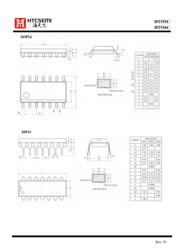 HT556CRZ datasheet page 9