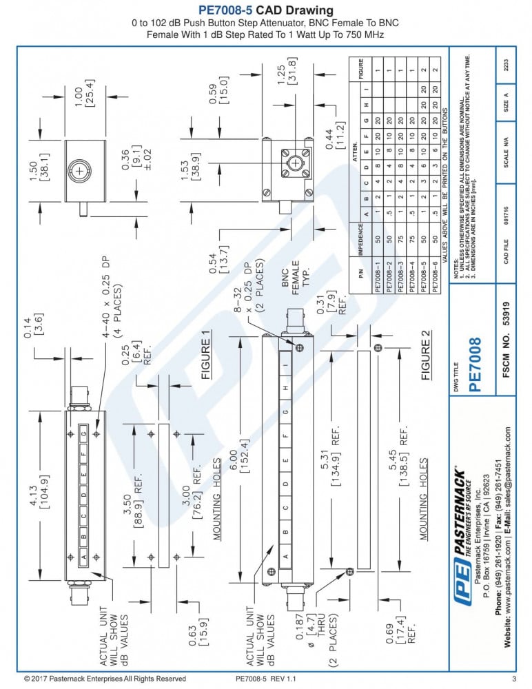 PE7008-5 technical document page 3