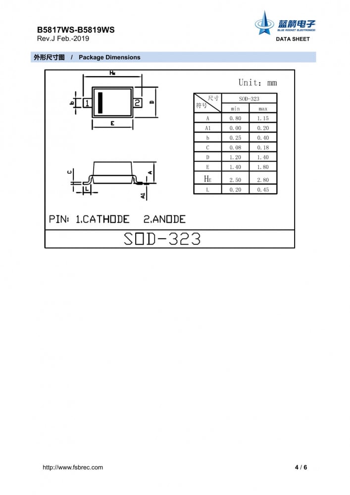 B5817WS datasheet page 4