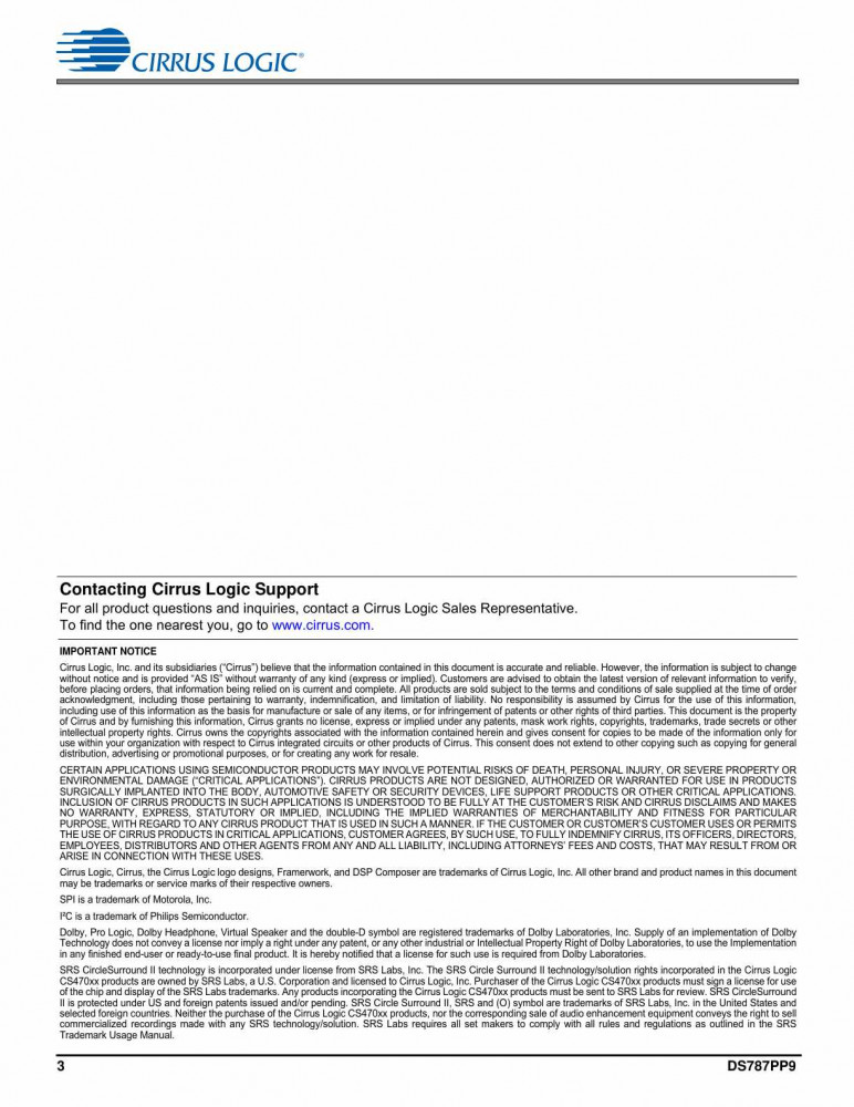 CS470xx technical document page 3