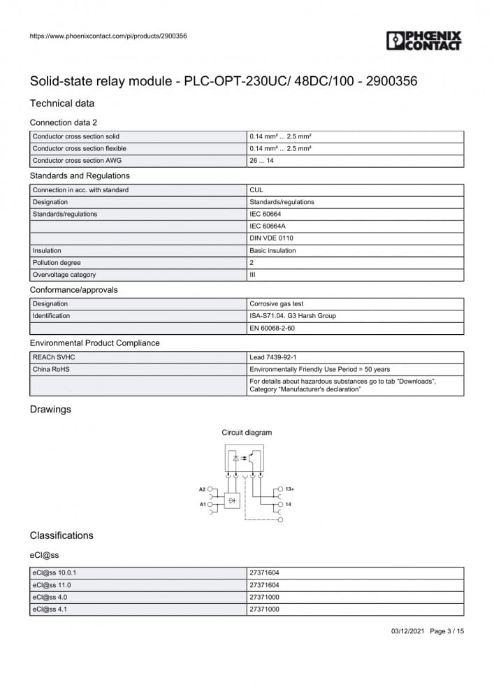 Phoenix Contact 2900356 documentation page 3
