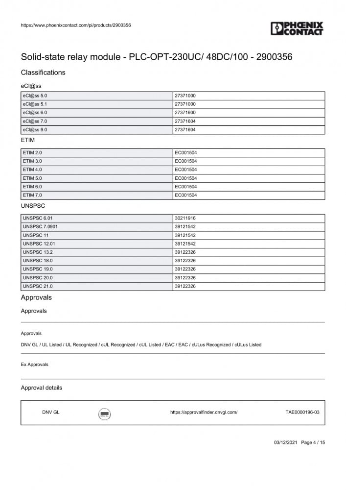 Phoenix Contact 2900356 documentation page 4