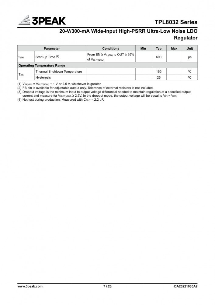 TPL8032 datasheet page 7