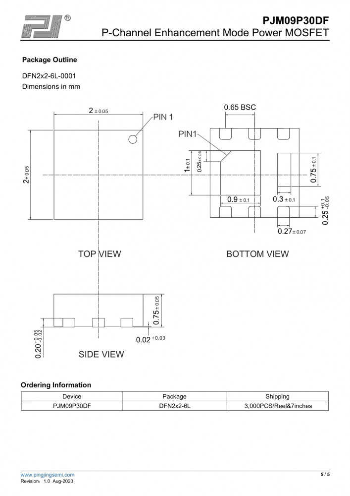 PJM09P30DF datasheet page 5