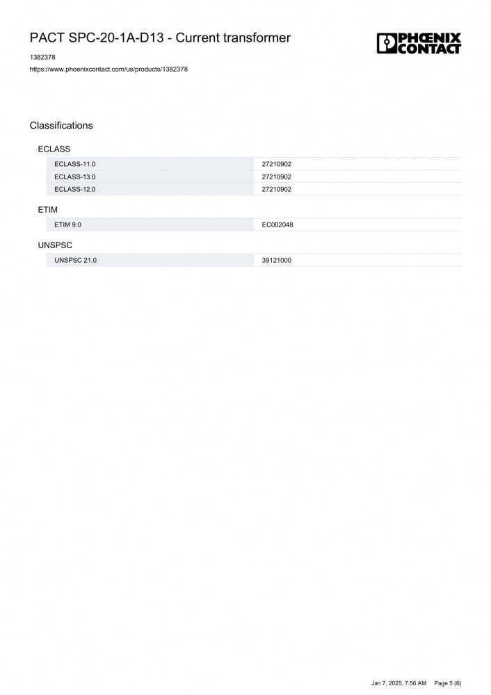 Phoenix Contact 1382378 technical document page 5