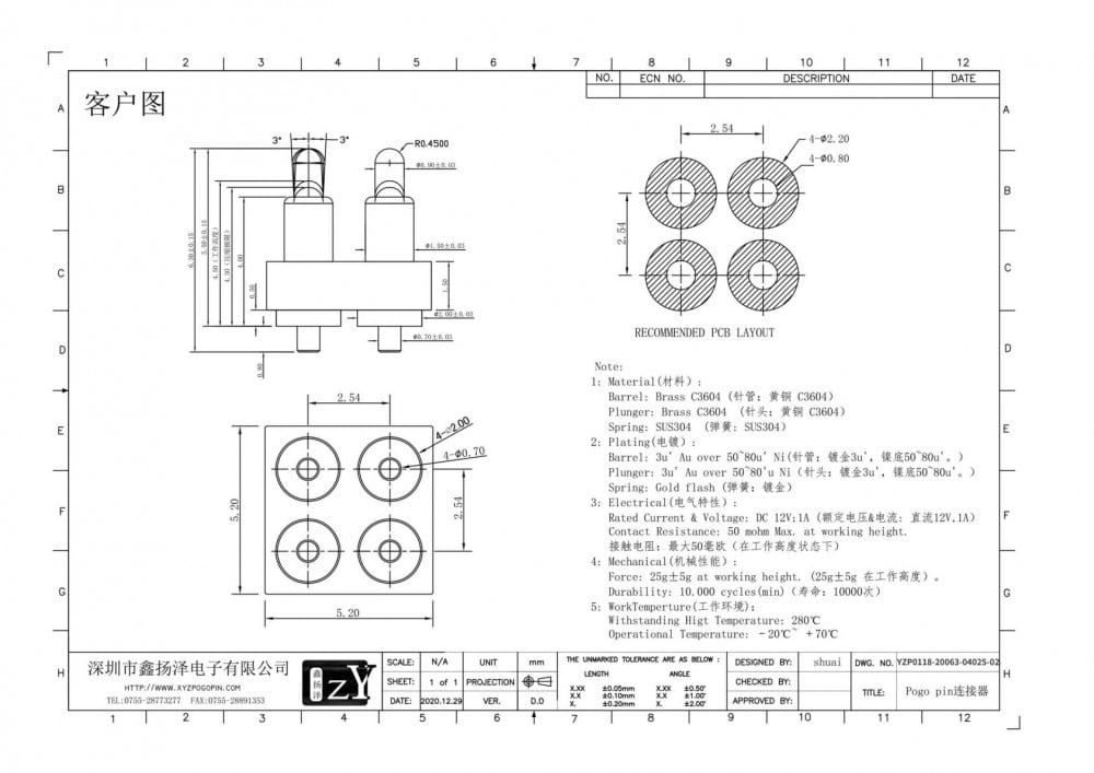 YZP0118-20063-04025-02 specification page 3