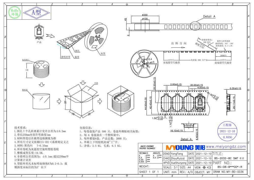 BS-08-B2AA032-R technical document page 2