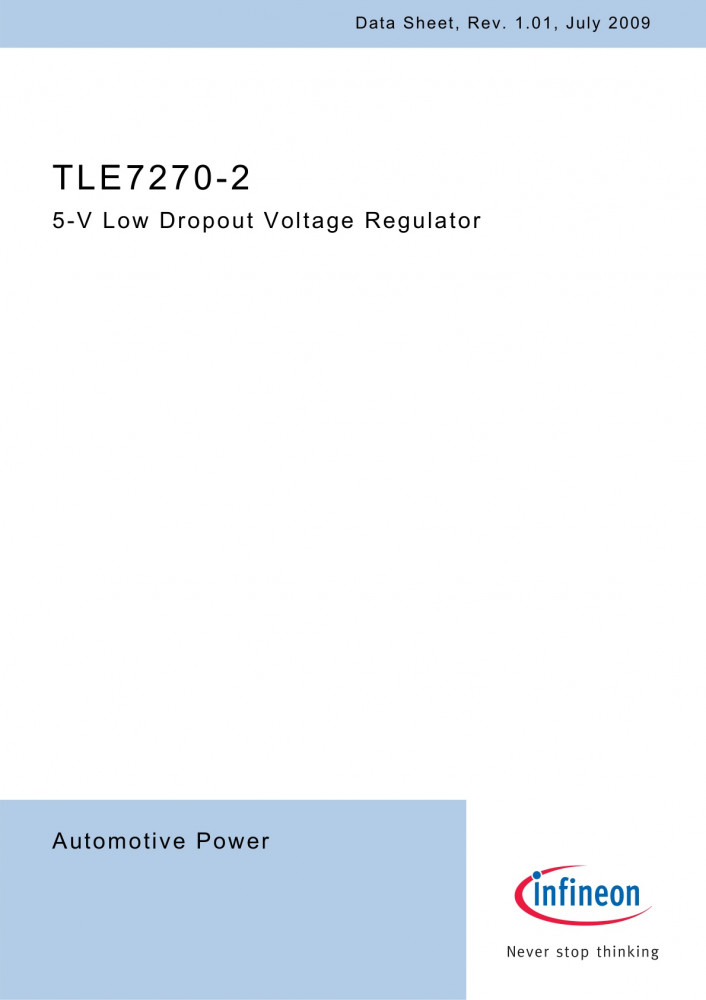 TLE7270-2E datasheet page 1